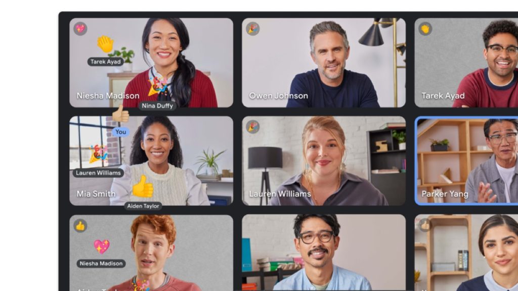 Les réactions via emoji arrivent enfin dans Google Meet